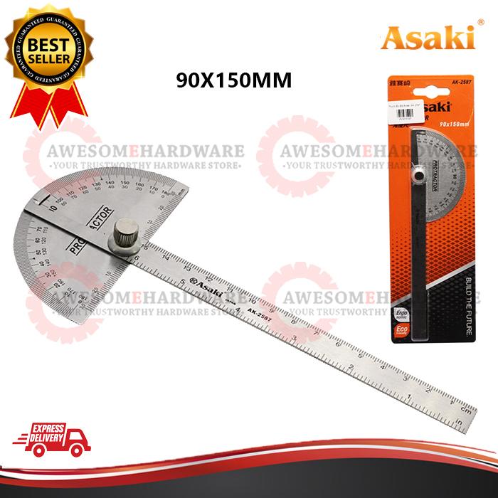 ASAKI AK2587 STEEL PROTECTOR ANGLE RULER 90X150MM - TikTok Shop Malaysia