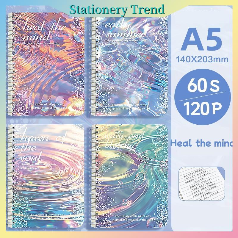 1PC ONLY 60Sheets A5 Spring Notebook 3D Landscape Notepad School Office ...