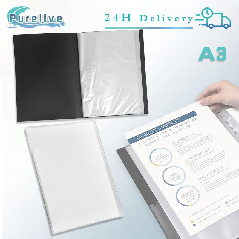 A3 Display Book Clear File A3 40 Pockets Display Book Document - Shop ...