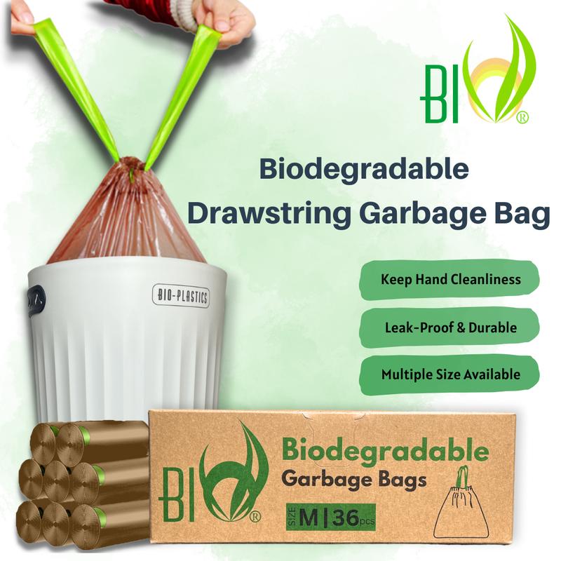 BIO Biodegradable Drawstring Trash Bag - TikTok Shop Singapore