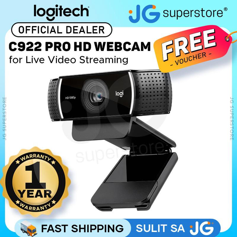Logitech C922 Pro Stream Webcam 1080p 30fps Camera with Built-in ...