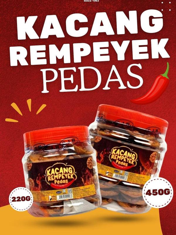 Kacang Rempeyek Pedas CJH Individual Pack 200g & 400g [HALAL][MeSTI][# ...