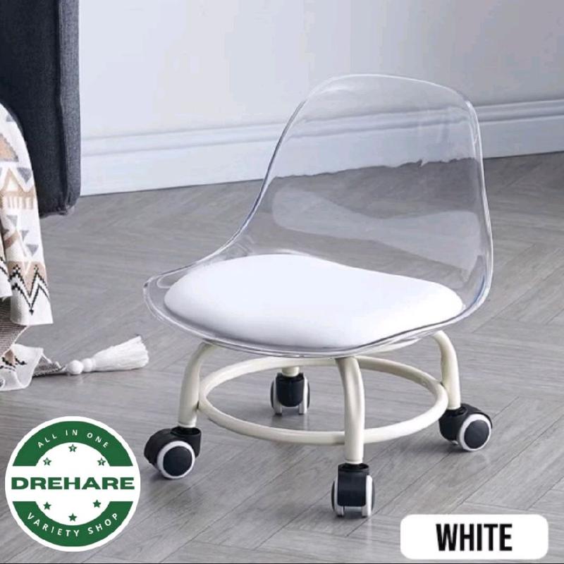 Small Chari with wheels Modern Design Transparent chair with - TikTok ...