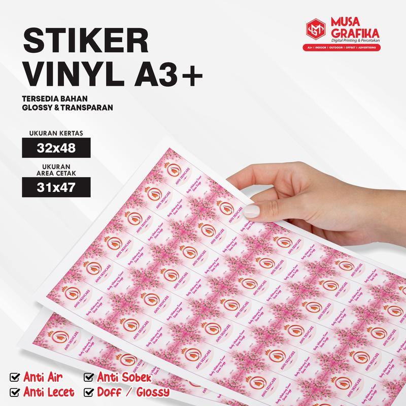Stiker Vinyl A3+ Plus Laminasi - Shop | Tokopedia