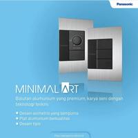 Jual PREMIUM Panasonic Premium Minimal Art Saklar 5 Gang WTEJP55582S ...