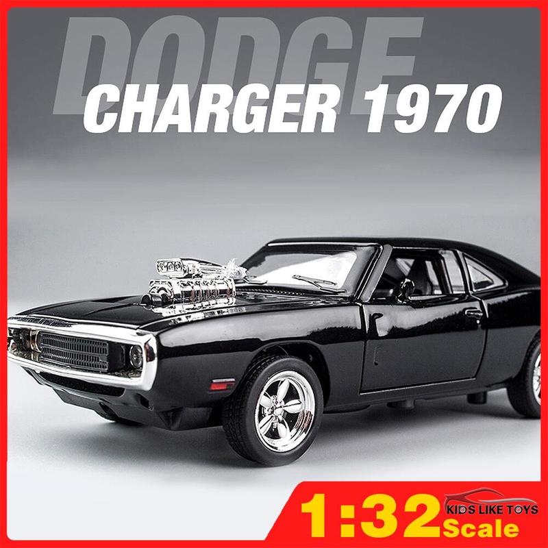 Kereta Dodge Charger, Model 1970, KLT 1: 32, Diecast Aloi Logam ...