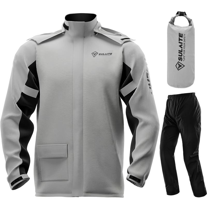 SULAITE Motorcycle Raincoat rain Suit Waterproof Rainwear with - TikTok ...