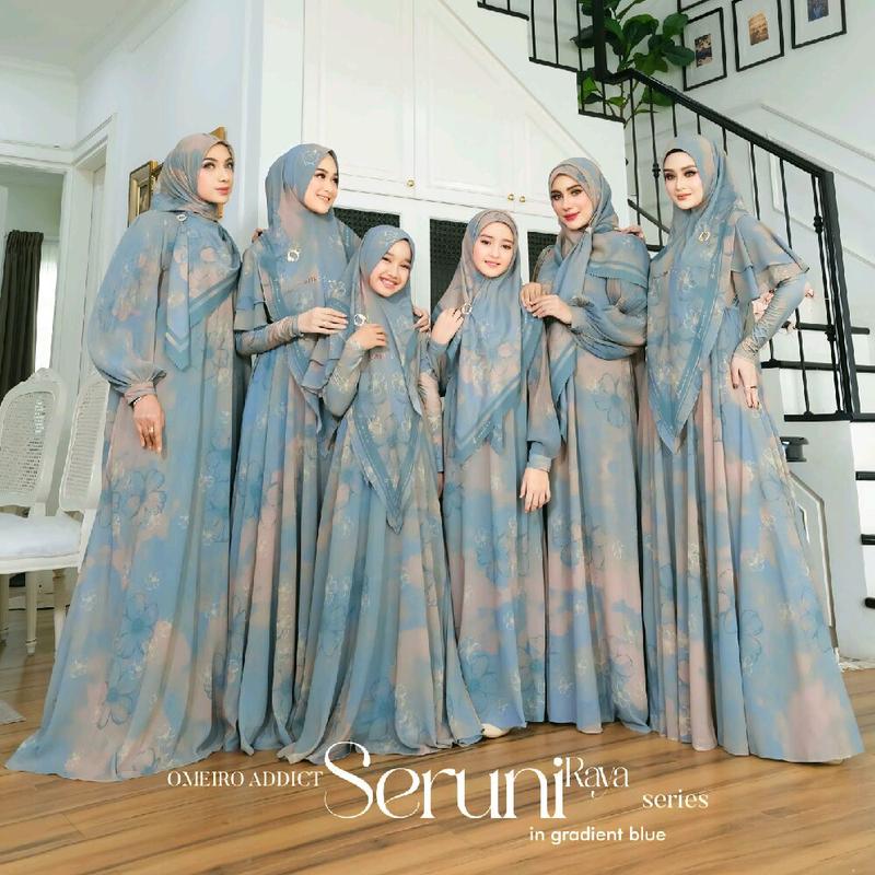GAMIS SERUNI RAYA COUPLE OMEIRO FULL CERUTY DIGITAL PRINTING - Shop ...