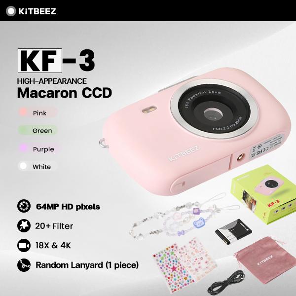 【KiTBEEZ KF-3】New Macaron CCD 64MP digital camera 20 filters - TikTok ...