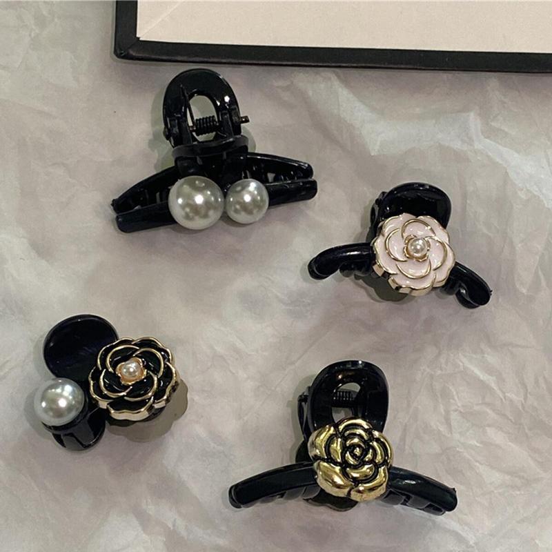 Cute little camellia hair clips, temperament small side clips, cute ...