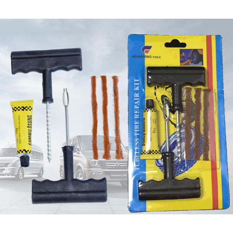 Cacing Tampal Tayar Bocor 6 Dalam 1 Tyre Kit 6 in 1 Repair Emergency ...