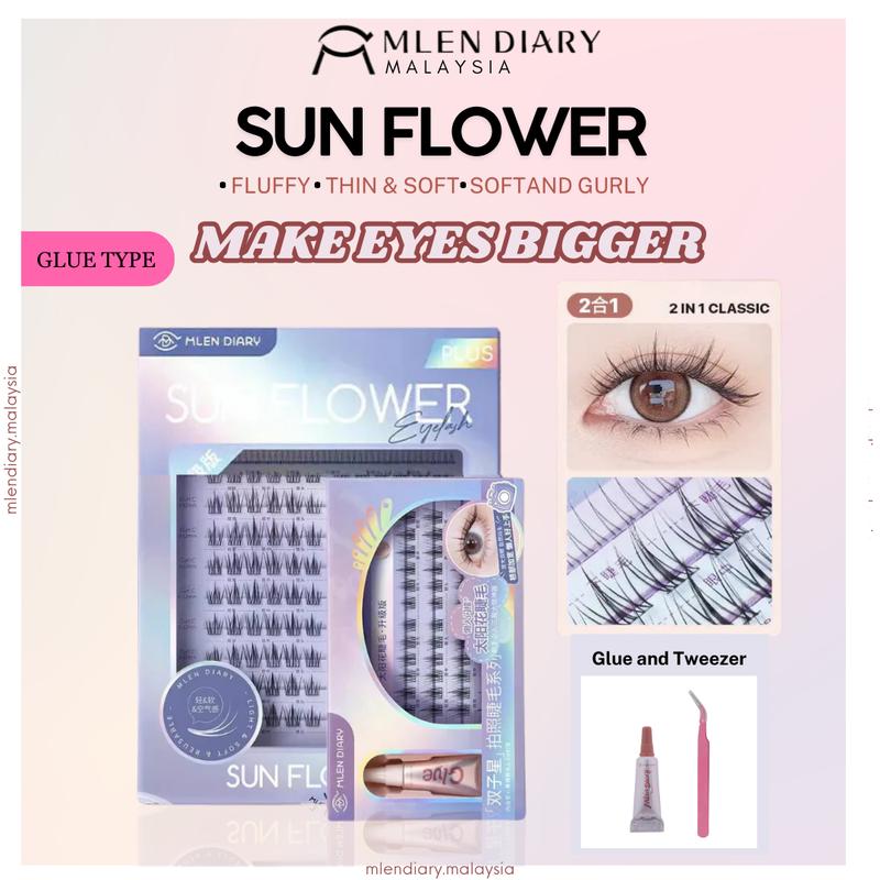 MLEN DIARY Lazy Sun Flower False Eyelashes - TikTok Shop Malaysia