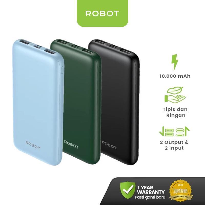 PowerBank ROBOT 10000mah RT190S 2A Dual Input and Output Por - Shop ...