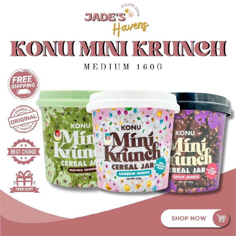 Konu Mini Krunch Cereal Jar Snack 150g/160g Chocolate Coated - TikTok ...