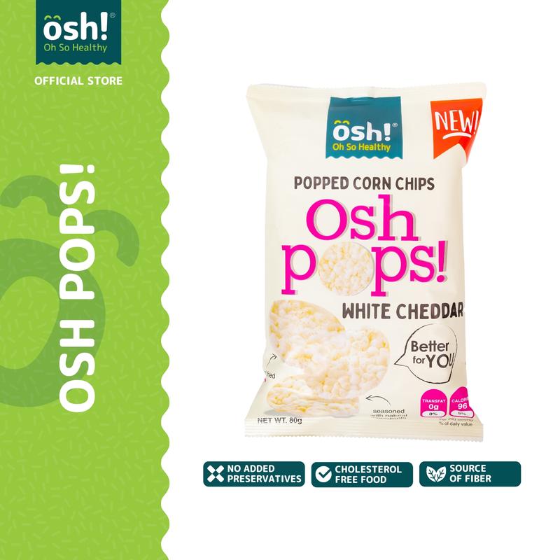 Oh So Healthy! Pops! White Cheddar 80g Corn Snack - TikTok Shop Philippines