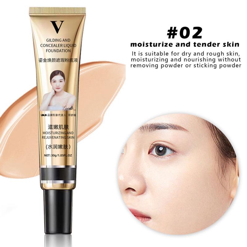 UBUB gilding and concealer liquid foundation 30g Oil control - TikTok ...