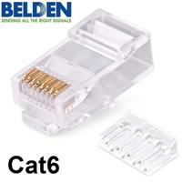 Jual [Per Bungkus] Belden RJ45 Connector Cat.6 (Konektor RJ-45 Cat6 ...