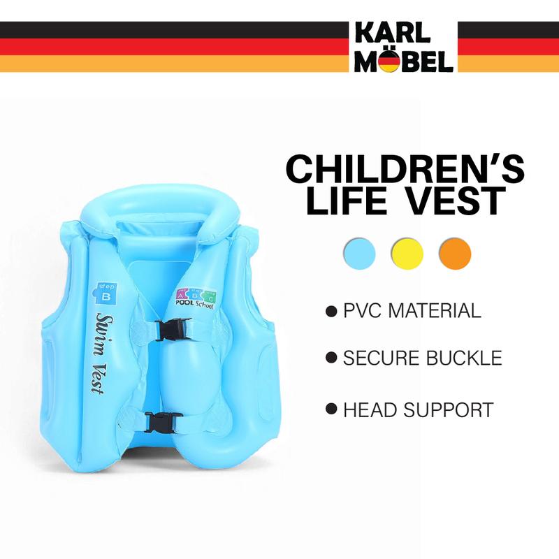 Kids Swimming Life Vest Jacket Inflatable Swimsuit Floatable - TikTok ...