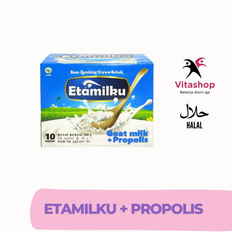 SUSU KAMBING ETAMILKU PLUS PROPOLIS ISI 10 SACHET - Shop | Tokopedia