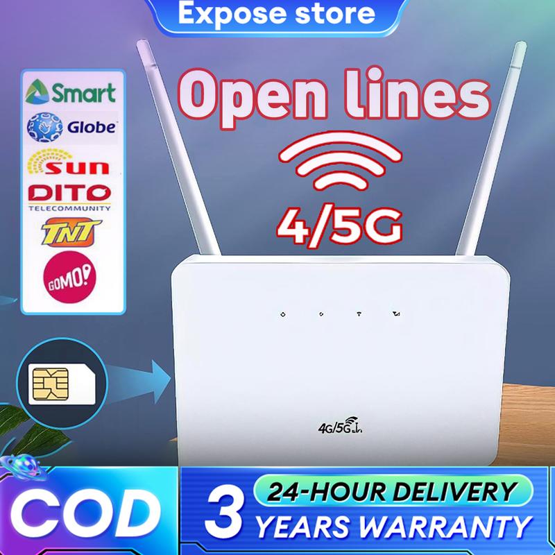 【Open Lines】WiFi Router SIM Card Modem 4G/5G Network Router 2.4G ...