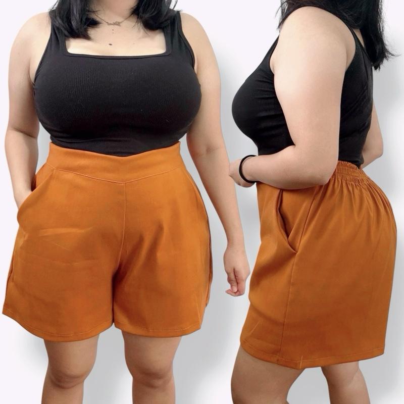 KELLY TROUSER WOVEN SHORTS (3XL-4XL) PLUS SIZE ( 38-45 waistline - TikTok Shop Philippines