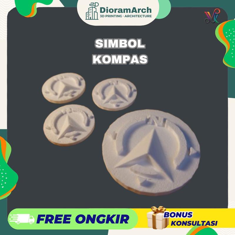 Simbol Kompas Compass Maket Diorama - Shop | Tokopedia