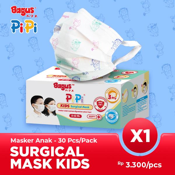 Bagus PiPi Kids Surgical Mask 30 pcs - Shop | Tokopedia
