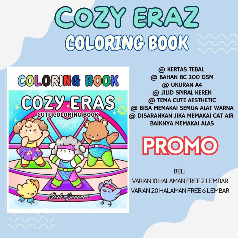COZY ERAZ Coloring Book Buku Mewarnai Sketsa Menggambar Gambar - Shop ...
