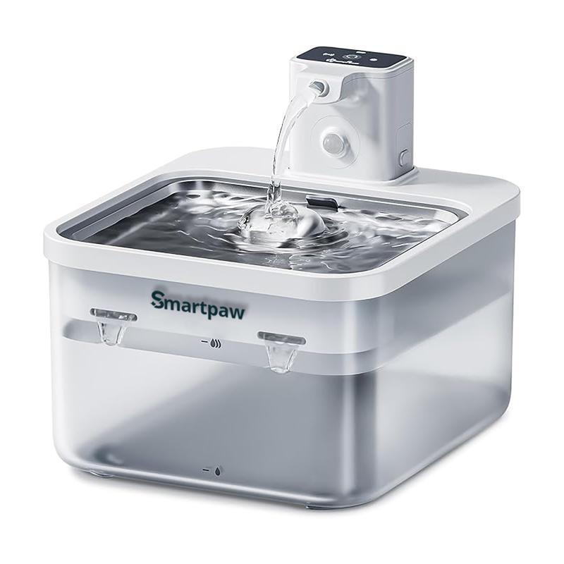 Smartpaw Wireless Pet Water Fountain Gen 2 - Rechargeable, Battery ...
