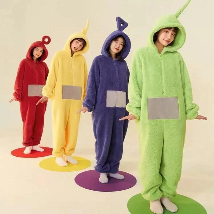 Adult Teletubbies Cosplay Costume Disi Lala Onesies Jumpsuit - TikTok ...
