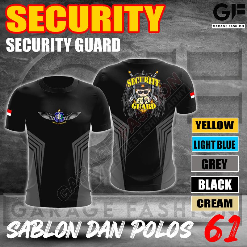 Kaos Jersey Security Guard Terbaru 2024 / Bahan Dryfit / Sablon - Shop | Tokopedia