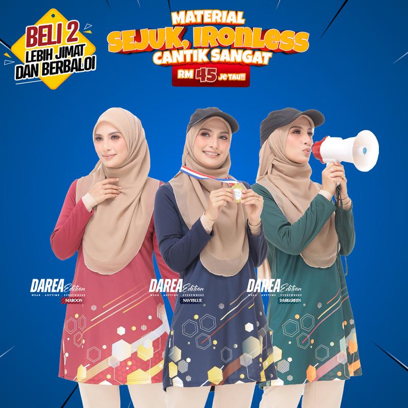 Darea Edition - Baju Muslimah Microfiber (Size : S - 6XL) - TikTok Shop ...