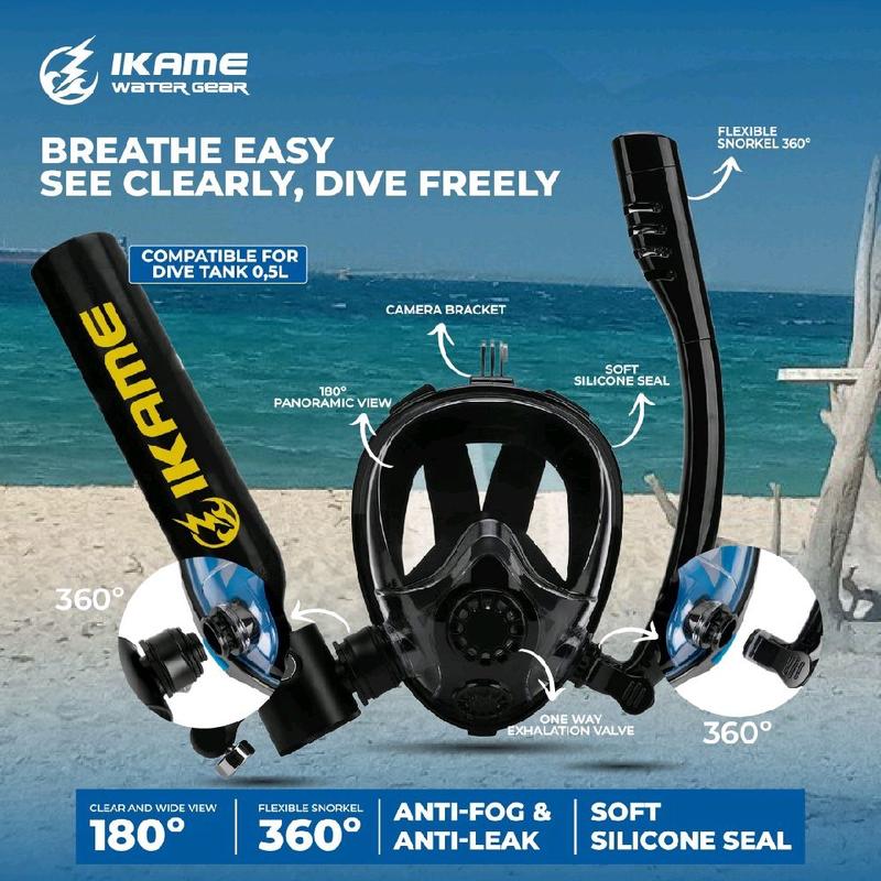 IKAME Mini Scuba Diving Tank 0.5L – Tabung Selam Portable Bisa ke ...