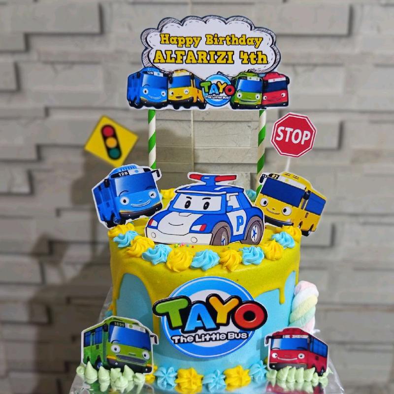 TOPPER KUE ULANG TAHUN TEMA TAYO - Shop | Tokopedia