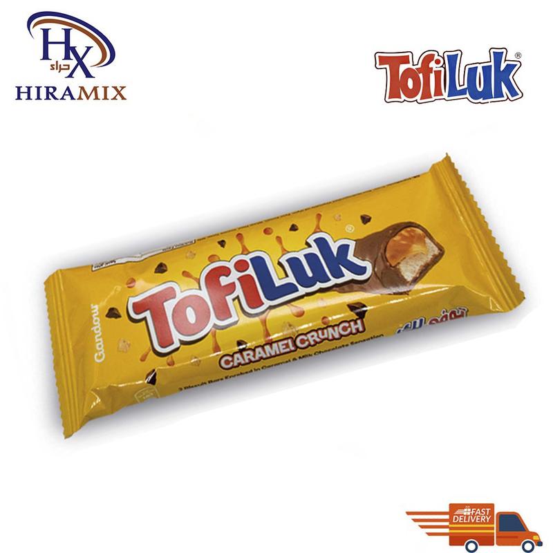 Tofiluk Chocolate Carmel Crunch (Dua Jari) Saudi | Tofiluk Chocolate ...