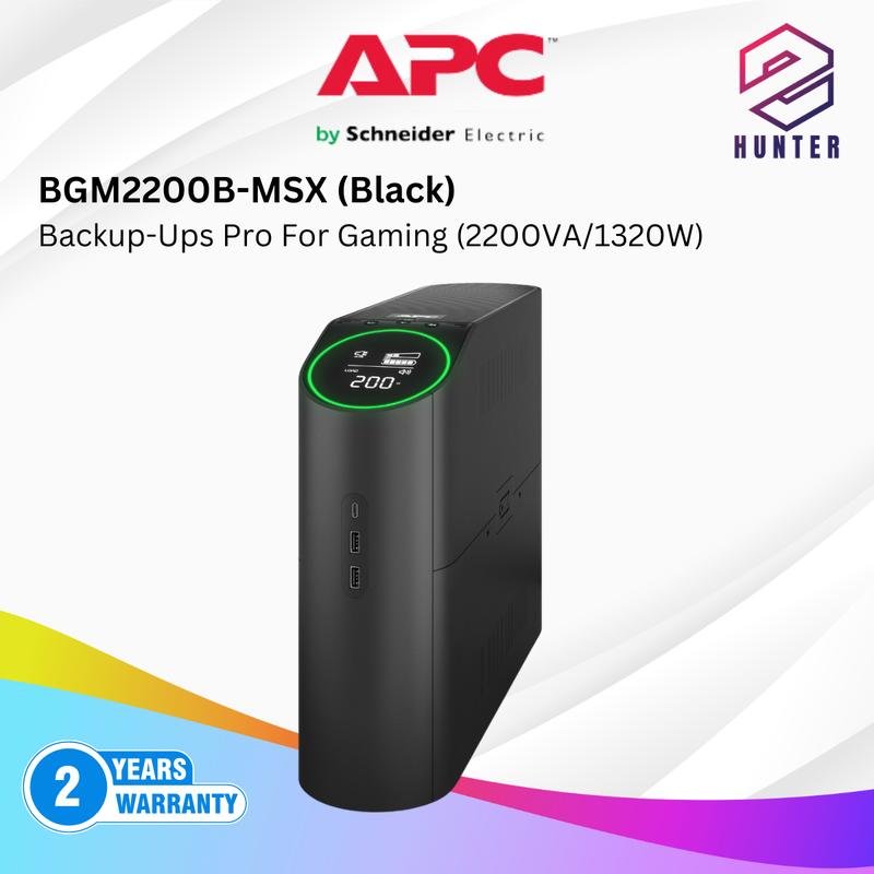 APC Backup-Ups Pro For Gaming (2200VA/1320W) BGM2200-MSX/BGM2200B-MSX ...