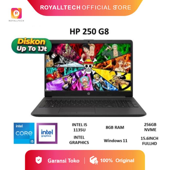 Promo Laptop HP 250 G8 i5-1135G7 i3-1115G4 16GB 8GB 512GB W11 15.6"FHD ...
