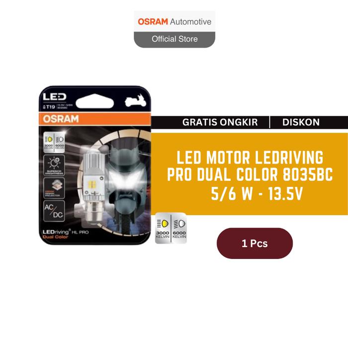 Promo Osram Lampu LED Motor T19 H6 M5 K1 LEDriving T19 PRO Dual Color ...