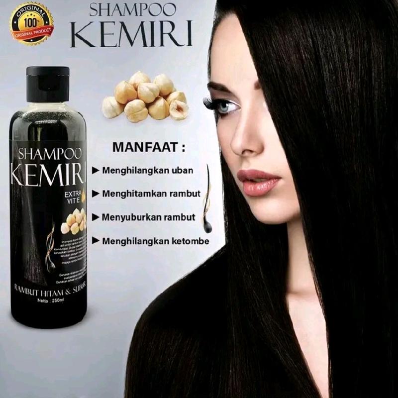 Shampo Kemiri Penumbuh Rambut Cepat Anti Ketombe Penghilang Uban Dan ...