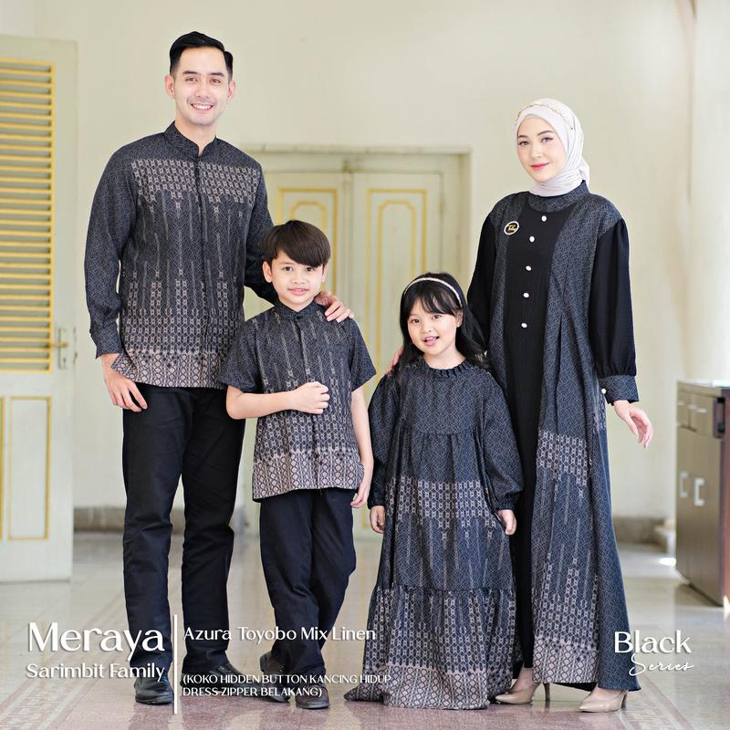 Meraya Family Set Sarimbit Lebaran Keluarga Couple Gamis Muslim - Shop ...