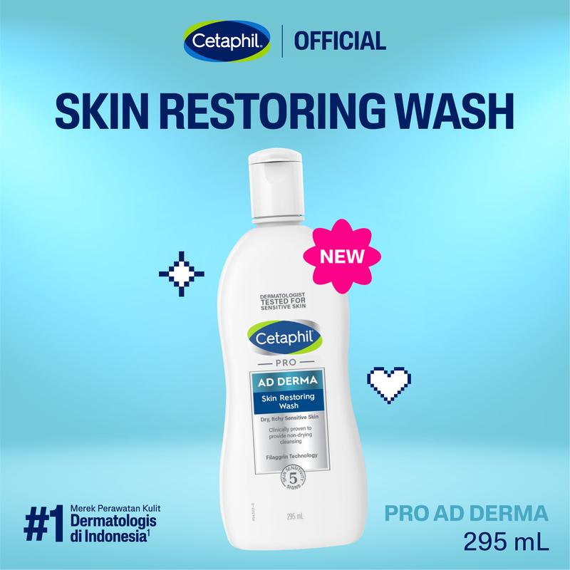Cetaphil Pro AD Derma Skin Restoring Wash 295ml dengan Teknologi - Shop ...