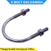 Jual UBOLT 1 2 3 4 5 6 8 10 12 INCH BOLT U ZINC GALVANIS UKURAN BESI ...
