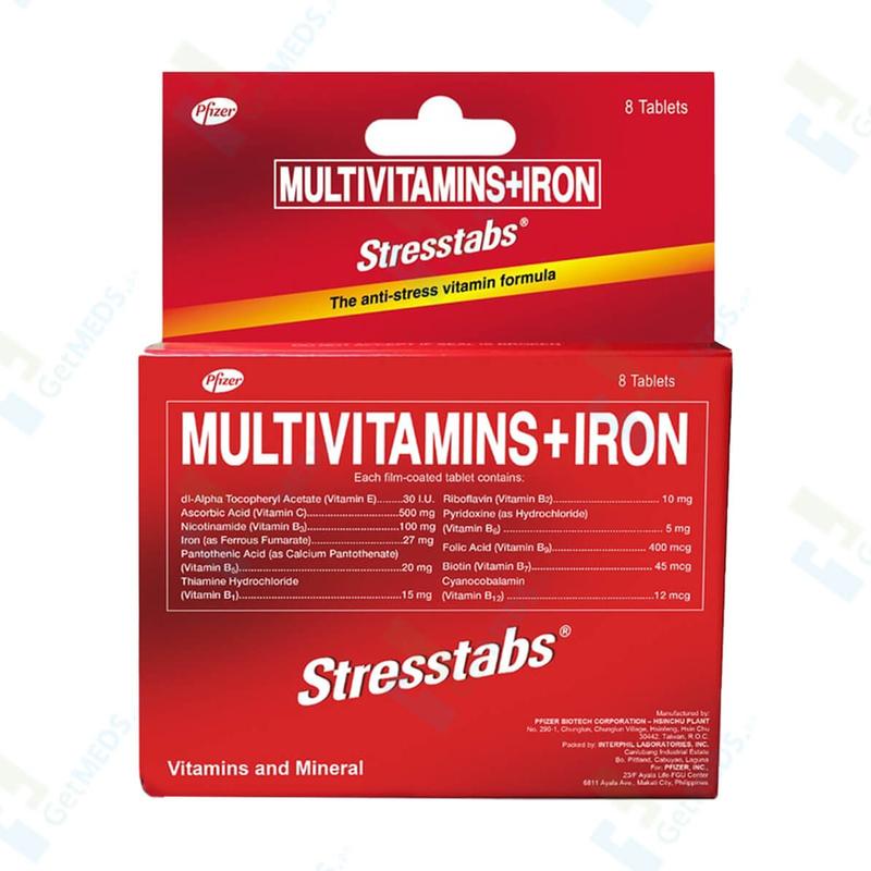STRESSTABS | Multivitamins + Iron - 500 mg (per tablet) - TikTok Shop ...