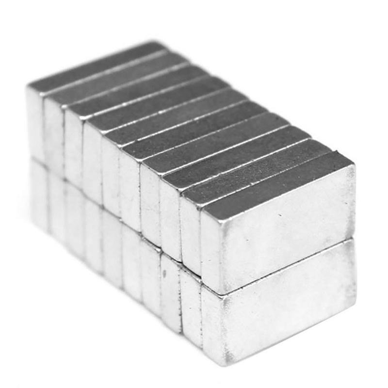 hsdidly 20Pcs 10x5x2mm N52 Super Strong Cuboid Shape Blocks Rare ...