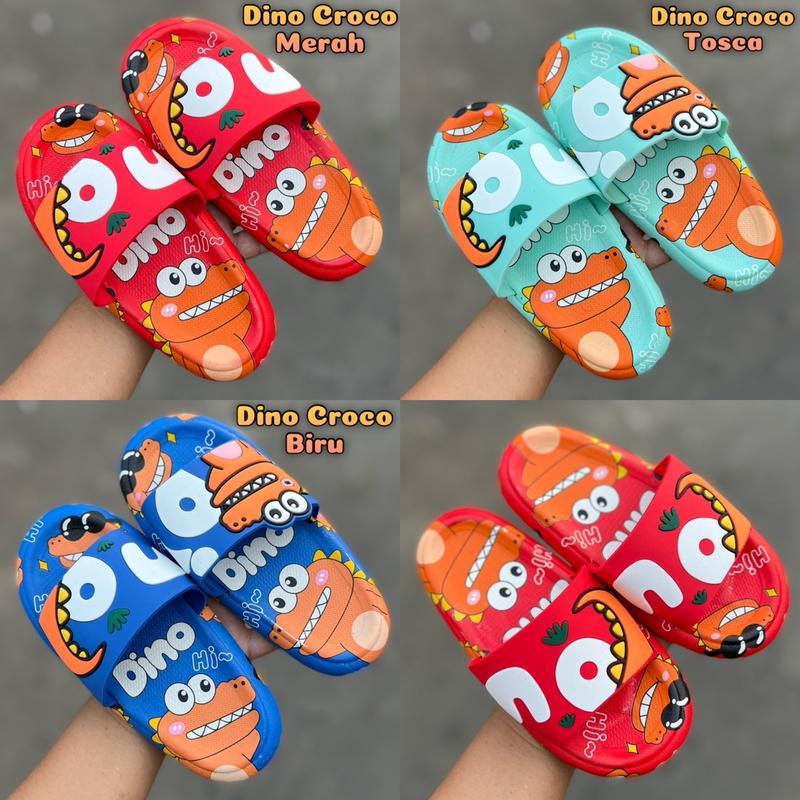SANDAL SLOP ANAK IMPORT DINO CROCO LAKI LAKI PEREMPUAN - Shop | Tokopedia