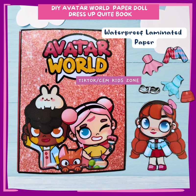 Mainan Anak Patung Kertas Dunia Avatar Pazu / Paper Dolls Avatar ...