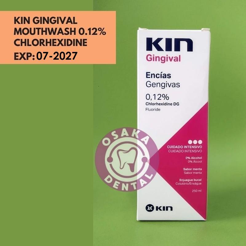 Kin Gingival Mouthwash 0.12% Chlorhexidine 250ml Obat Kumur Periokin ...