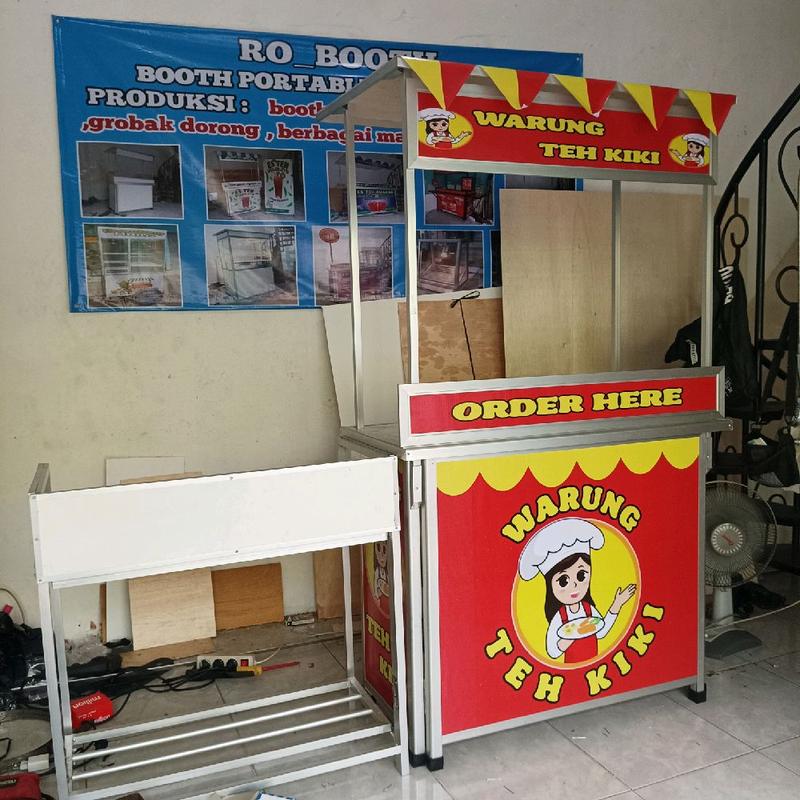 booth portable lipat+meja kompor 2 tungku - Shop | Tokopedia