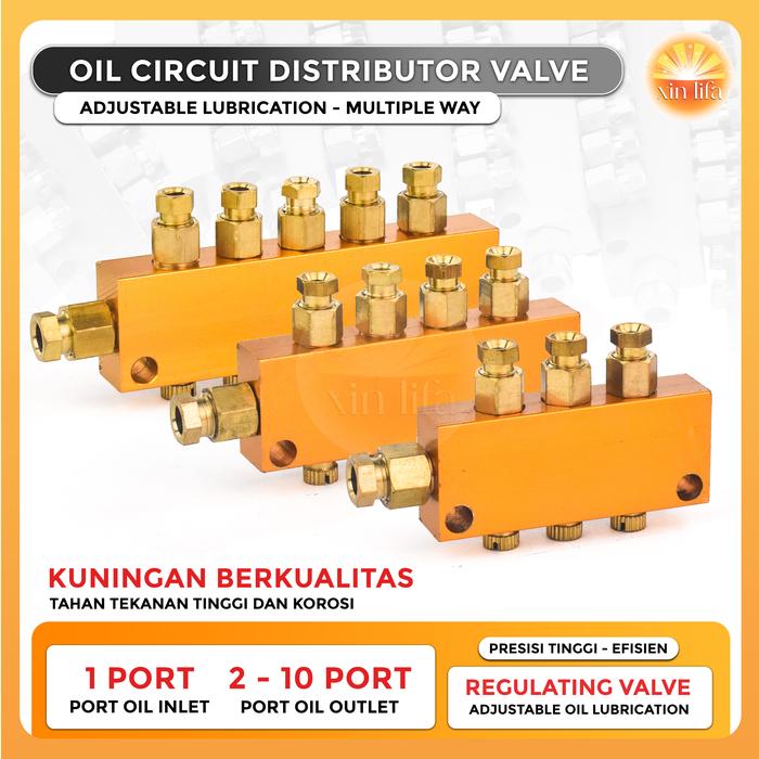 Jual 4 Outlet Adjustable Oil Distributor Valve Oil Separator ...