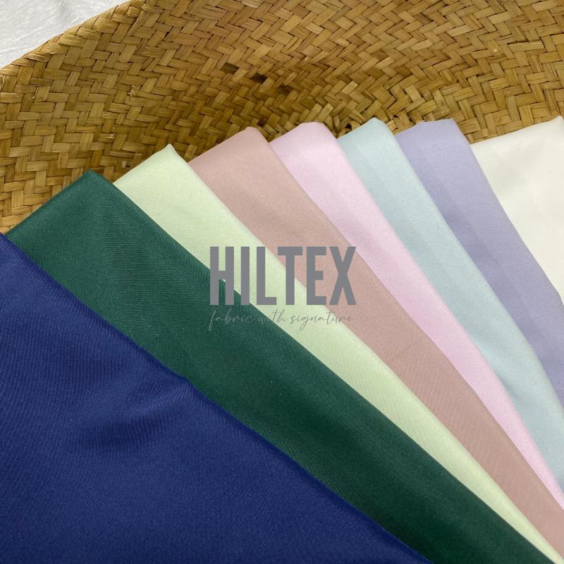 HILTEX Kain Ela Plain Material Cotton Porcelain bidang 60 Open - TikTok ...